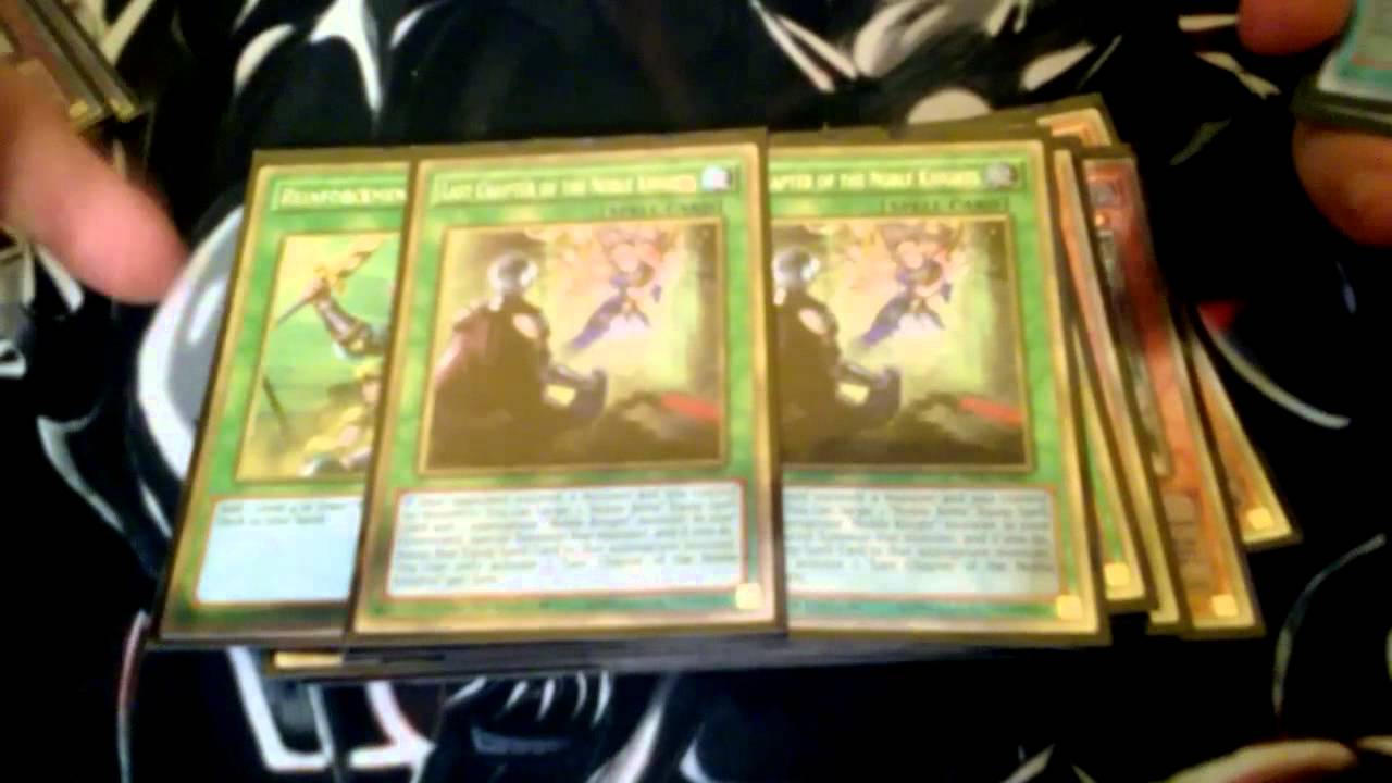 YUGIOH NOBLE KNIGHT DECK PROFILE! (JUNE 2015) - YouTube