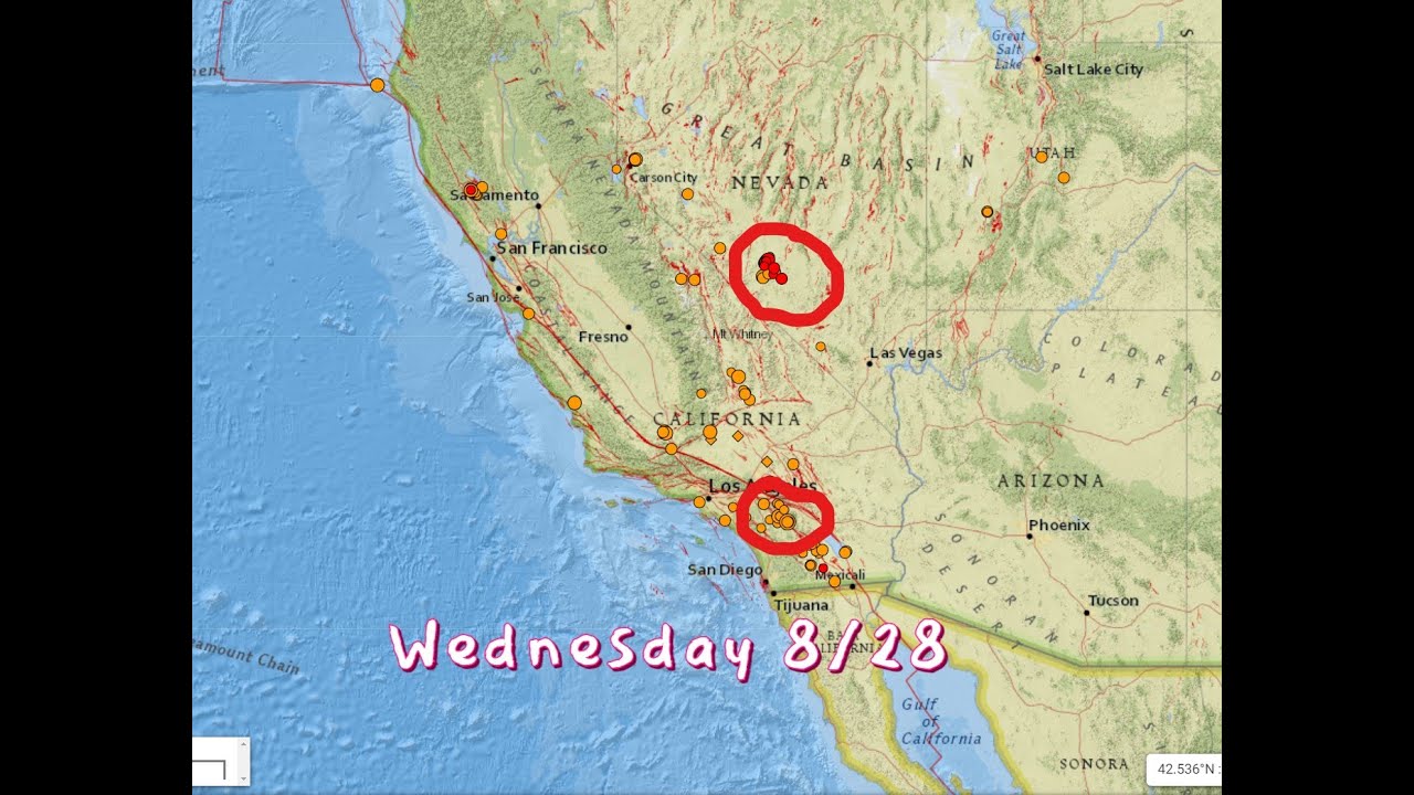 Southern California Earthquake uptick. Nevada Swarming again. Be on ...