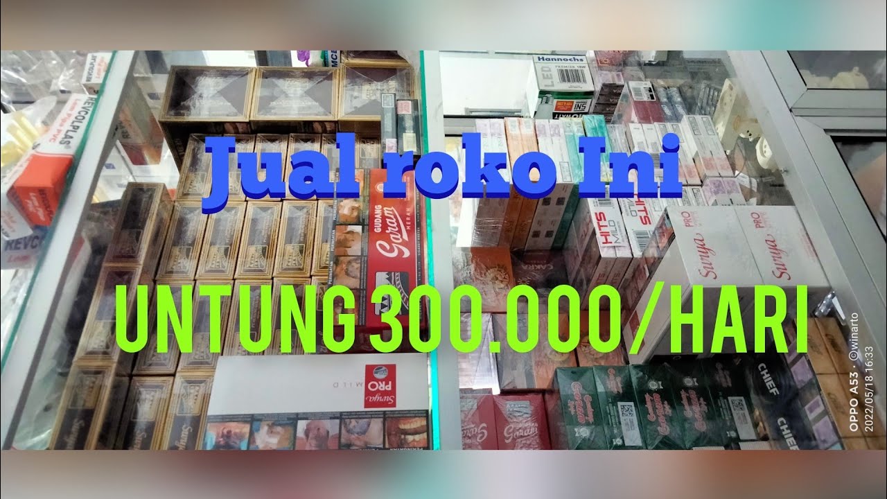 Berapa Untung/laba jualan rokok dan berapa Modalnya - YouTube