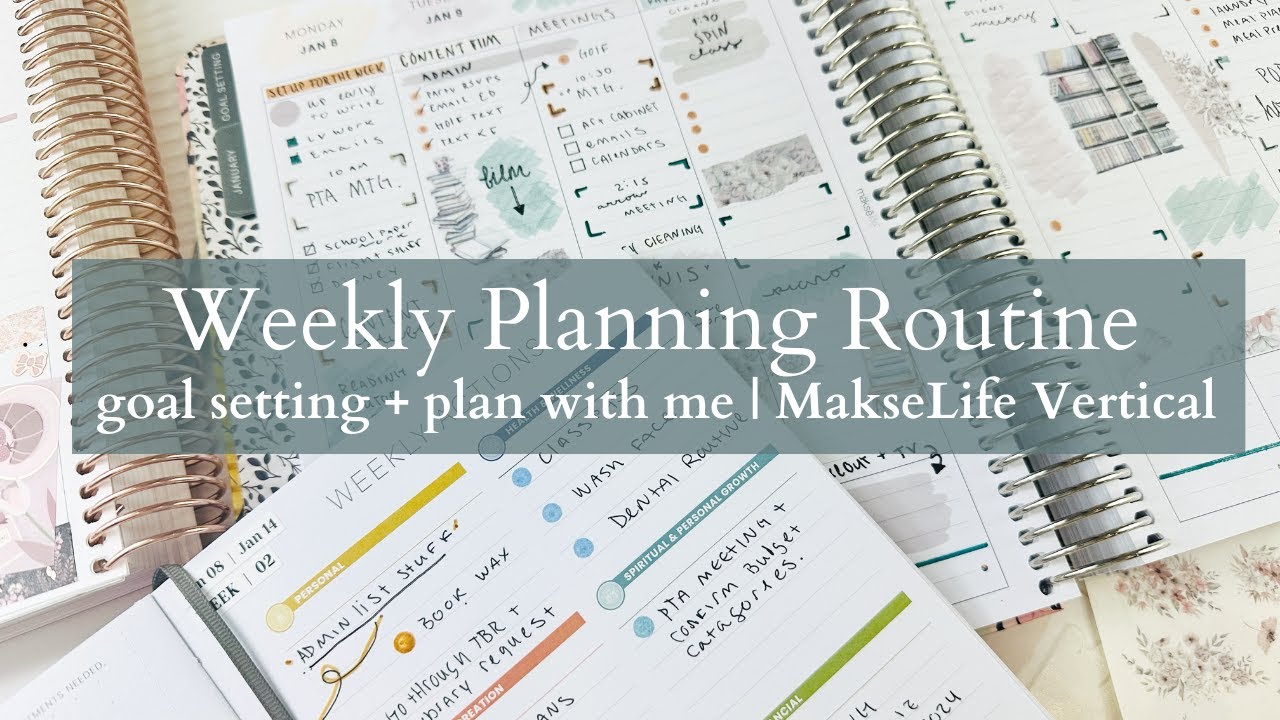Weekly Planning Routine | Goal Setting + Functional PLAN WITH ME | 1st ...