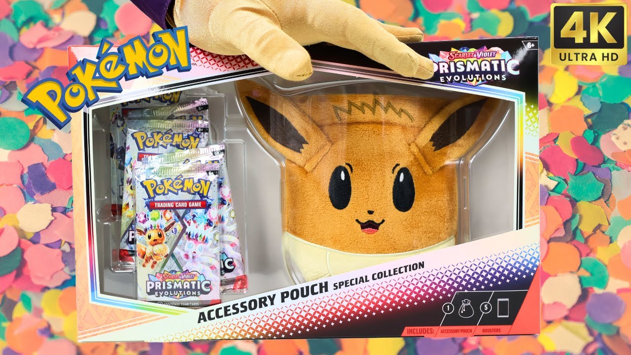 Opening Pokémon Prismatic Evolutions Eevee Accessory Pouch Special ...