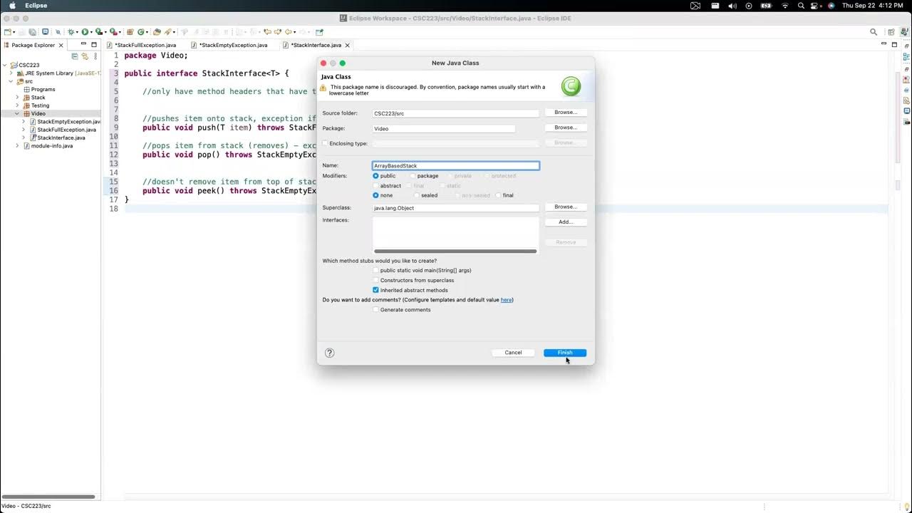 How to implement a generic Stack ADT - YouTube
