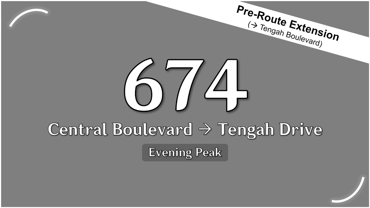 Tower Transit Singapore Hyperlapses: City Direct 674 (Evening Peak ...
