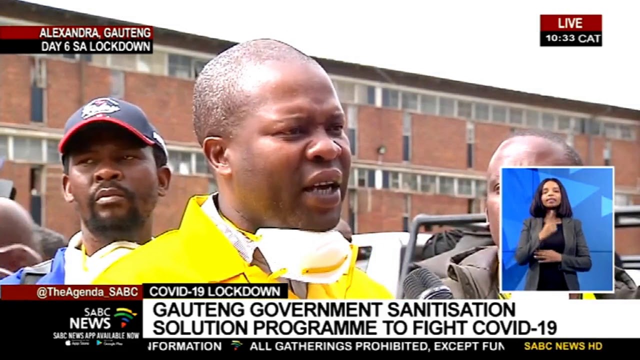 SA Lockdown | Gauteng government sanitisation solution programme to ...