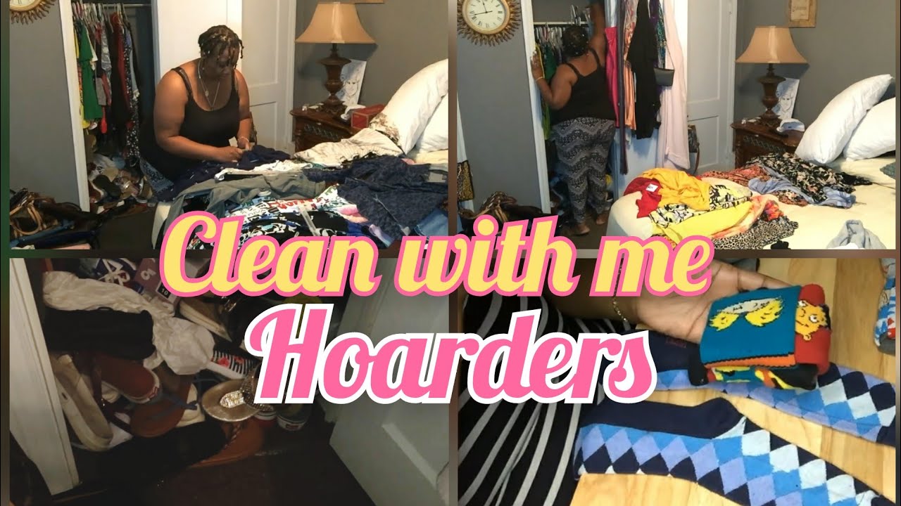 HOARDERS DELCUTTERING AND ORGANIZING BEDROOM CLOSET AND MORE GETTING IT ...