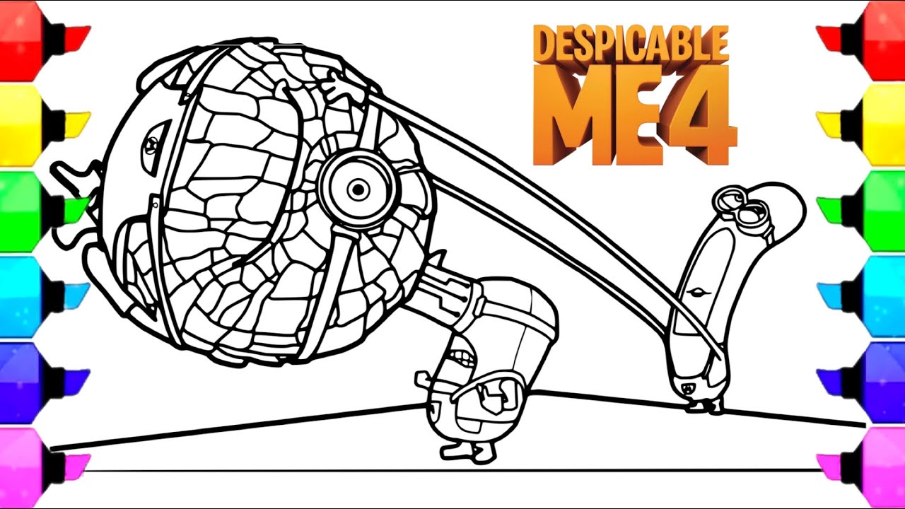 Despicable Me 4 Coloring Pages NEW / How to color All NEW Characters ...