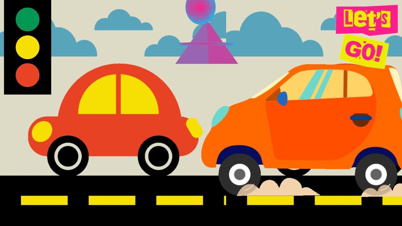 Red car blue car - YouTube