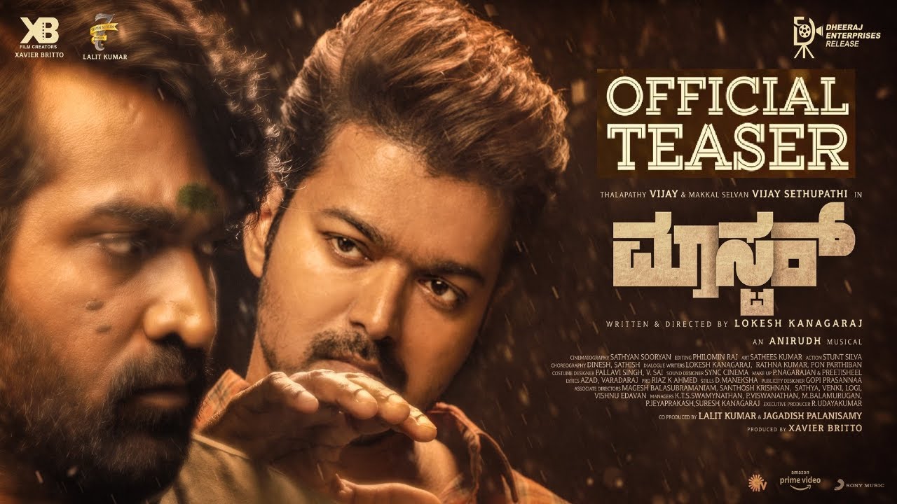 Master Official Teaser - Kannada | Thalapathy Vijay | Movie 2020 ...