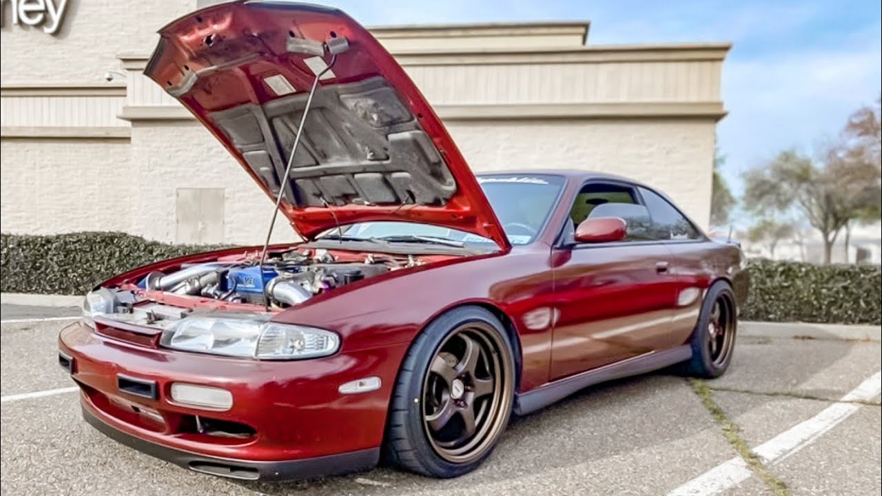 Eddie's Nissan 240SX - 2JZ-GTE powered. - YouTube