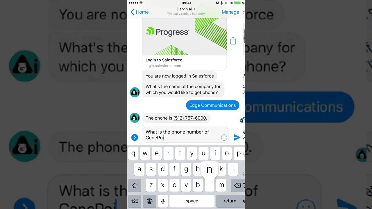 Salesforce Chatbot with Progress NativeChat - YouTube
