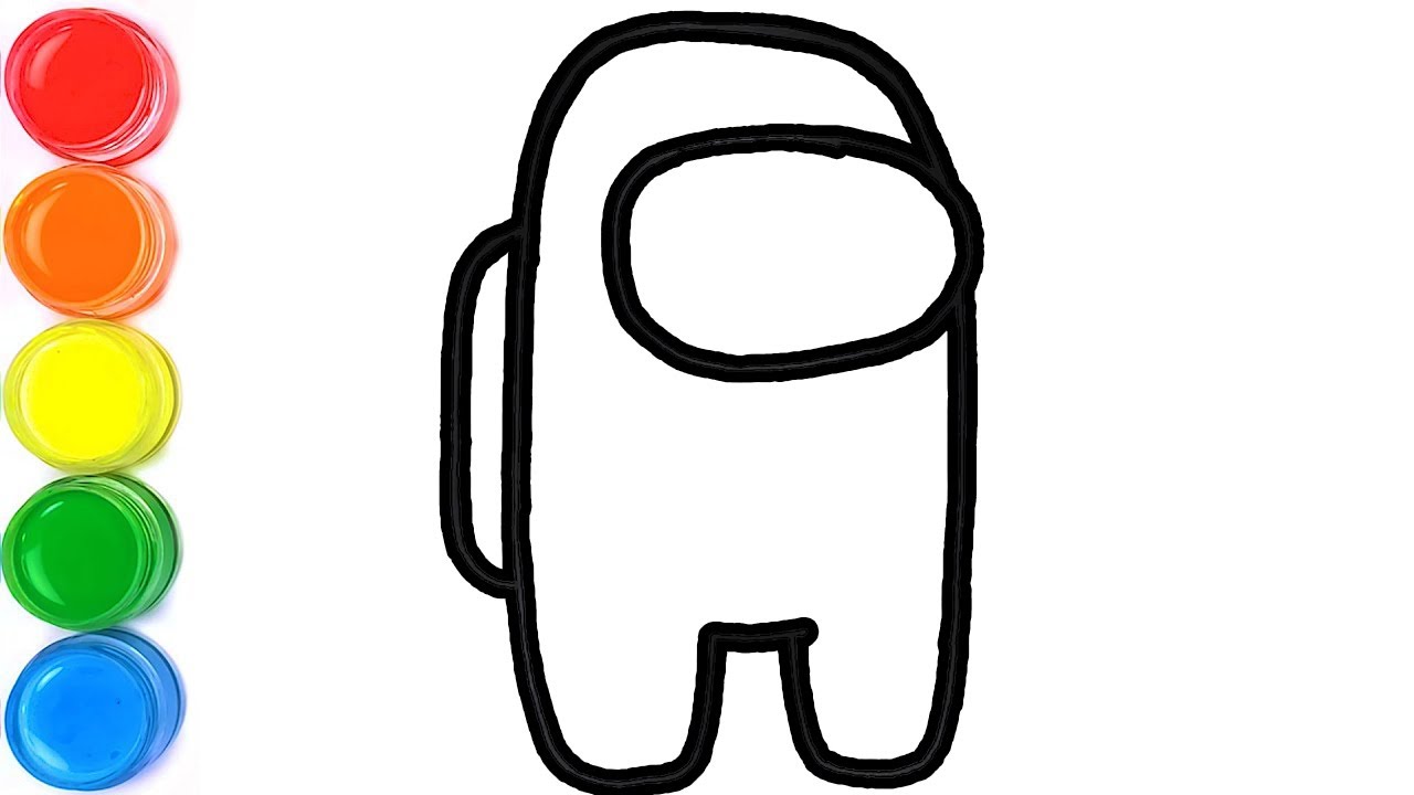 How To Draw Among Us Character Youtube