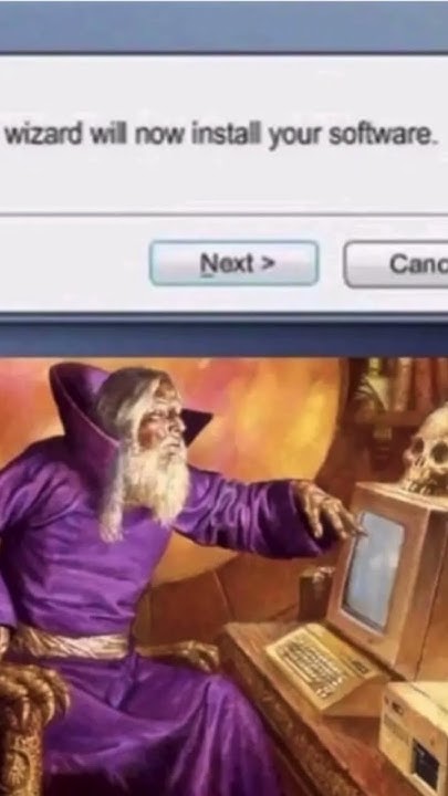 The wizard will now install your software #memes #funny #wizard # ...