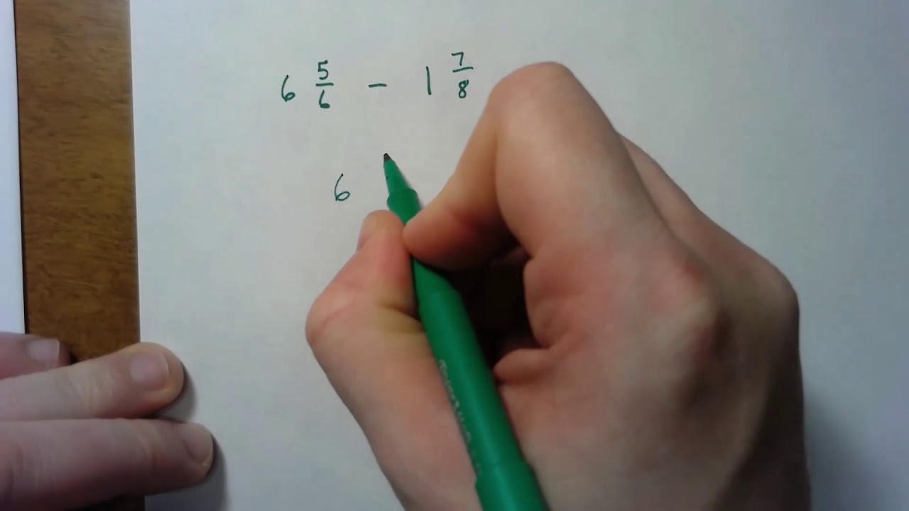 Subtract Mixed Numbers With Regrouping Examples YouTube Subtract Mixed Numbers With Regrouping Examples YouTube