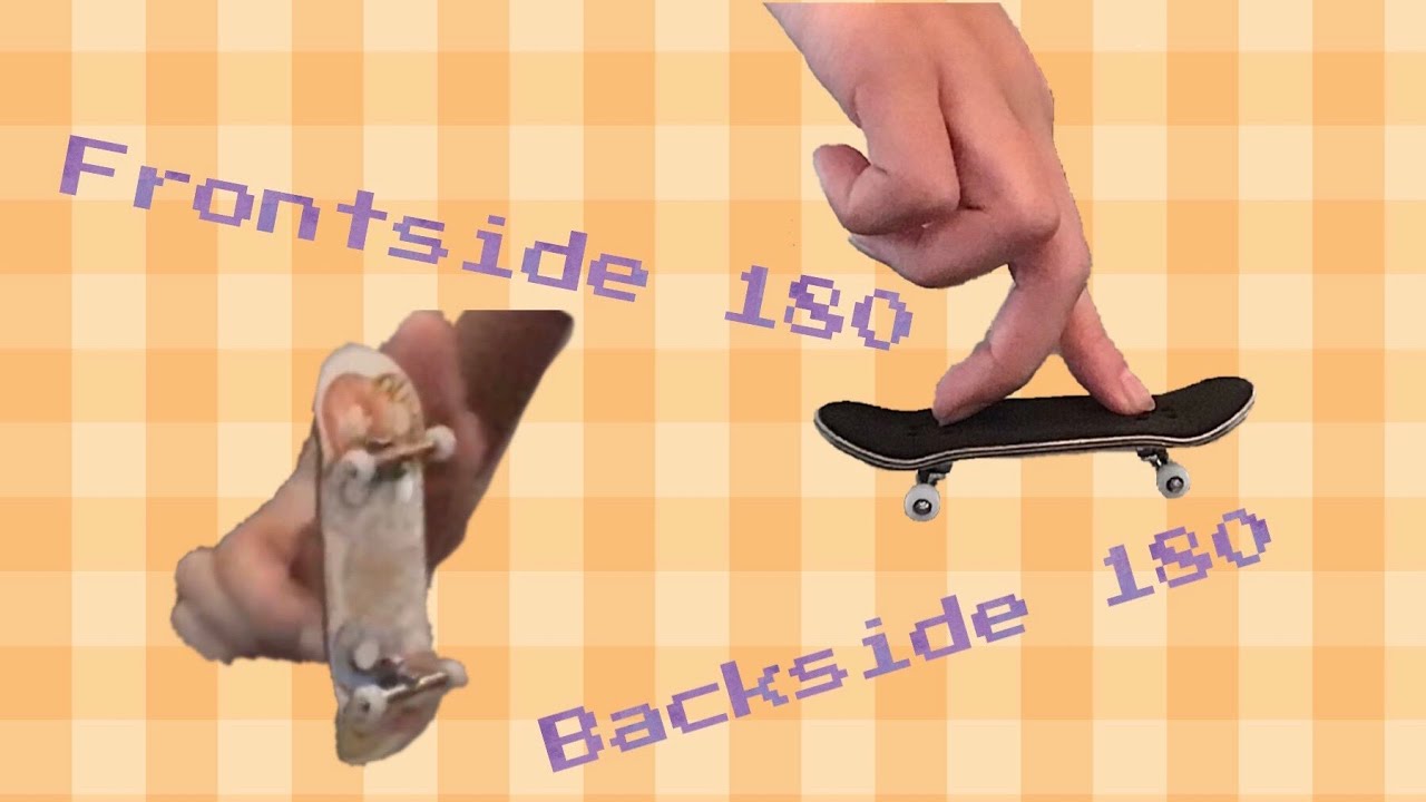 How to easily frontside/backside 180 on a fingerboard! - YouTube