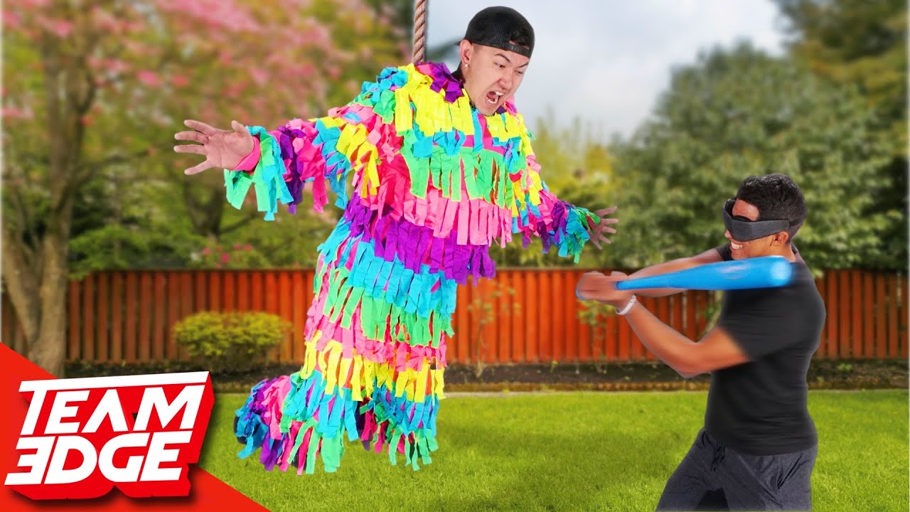 Don't Become the Human Piñata Challenge!! - YouTube