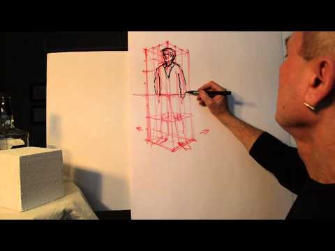 Drawing Human Figures in Perspective - YouTube