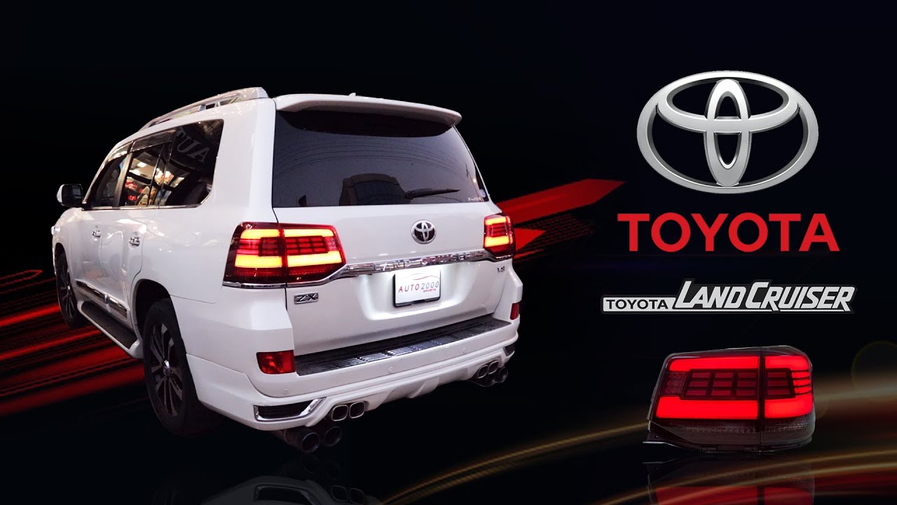 Toyota Land Cruiser V8 Backlights Rear lamps Matrix Design | Model 2016 ...