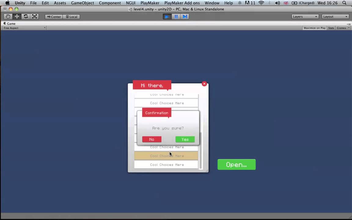 Unity NGUI testing - YouTube