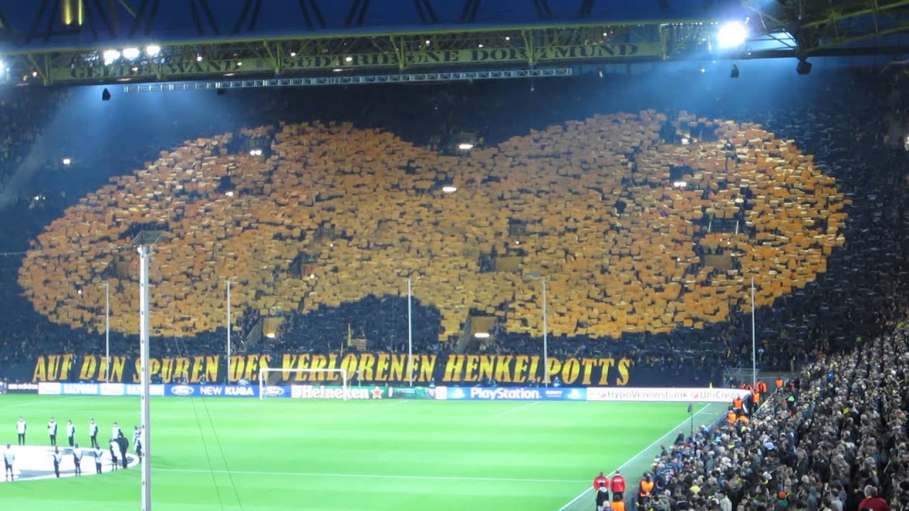 BvB - Malaga 9.4.2013,Choreo ,Block 63 Reihe16 Platz15 - YouTube