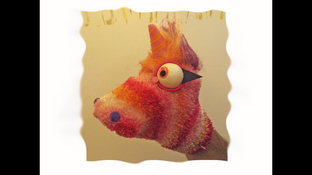 Make a Simple Sock Puppet Unicorn - YouTube