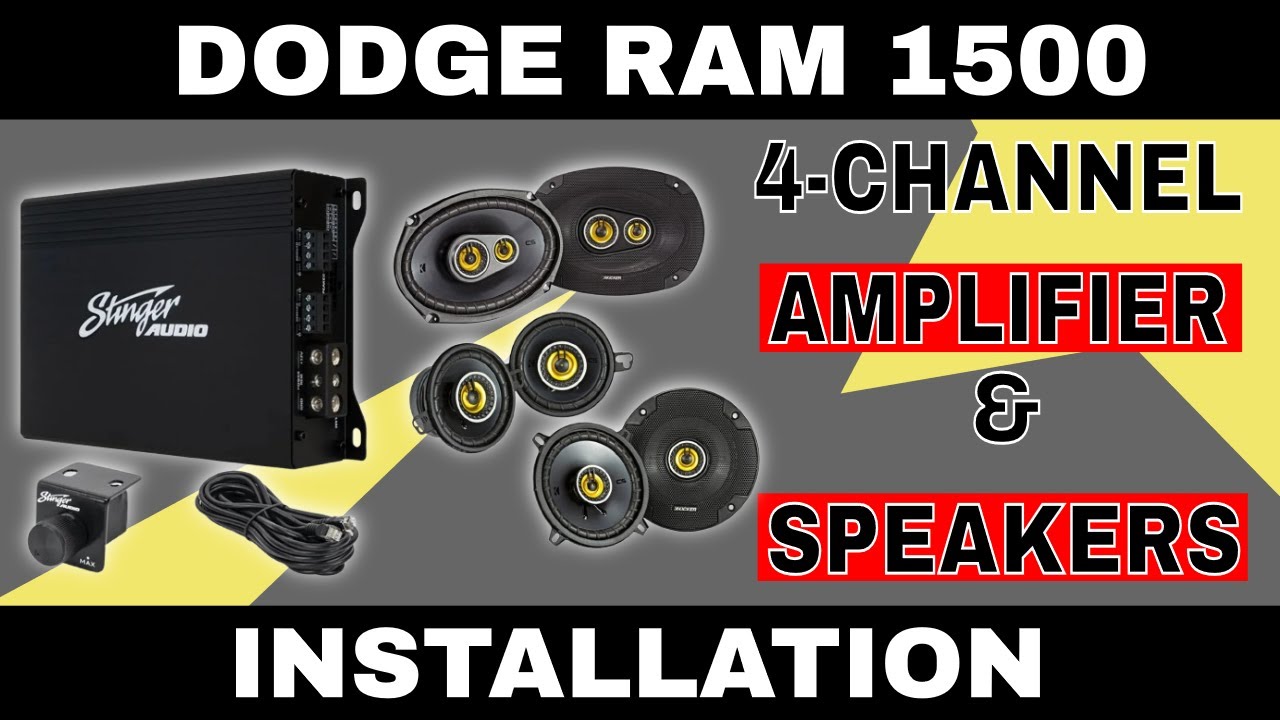 Dodge Ram 1500 Easiest Way to Installing a 4-Channel Amp / Amplifier ...
