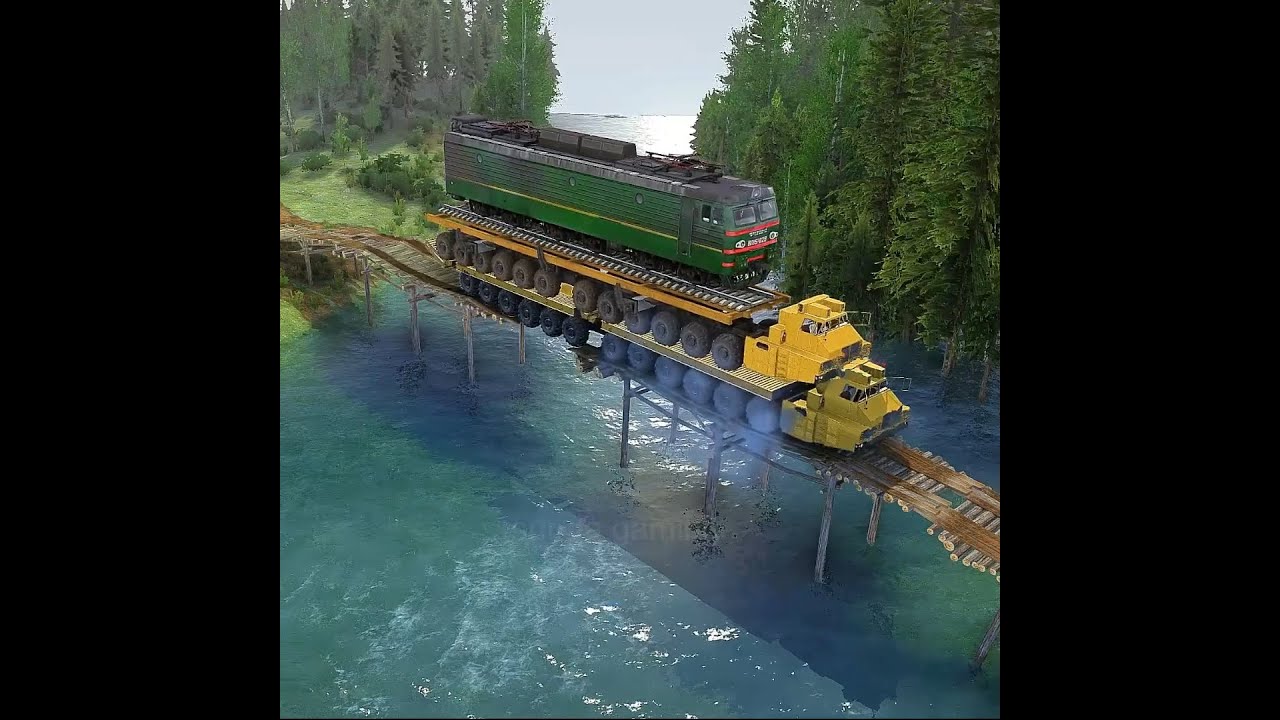 It is very dangerous to transport a locomotive over a dead end bridge ...