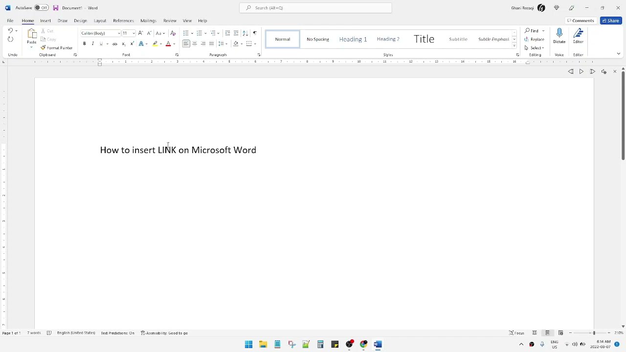 How To Create A Link In Word YouTube How To Create A Link In Word YouTube