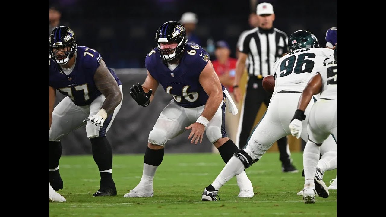 Ravens OL vs Eagles (1st Half Eval) Tap in - YouTube