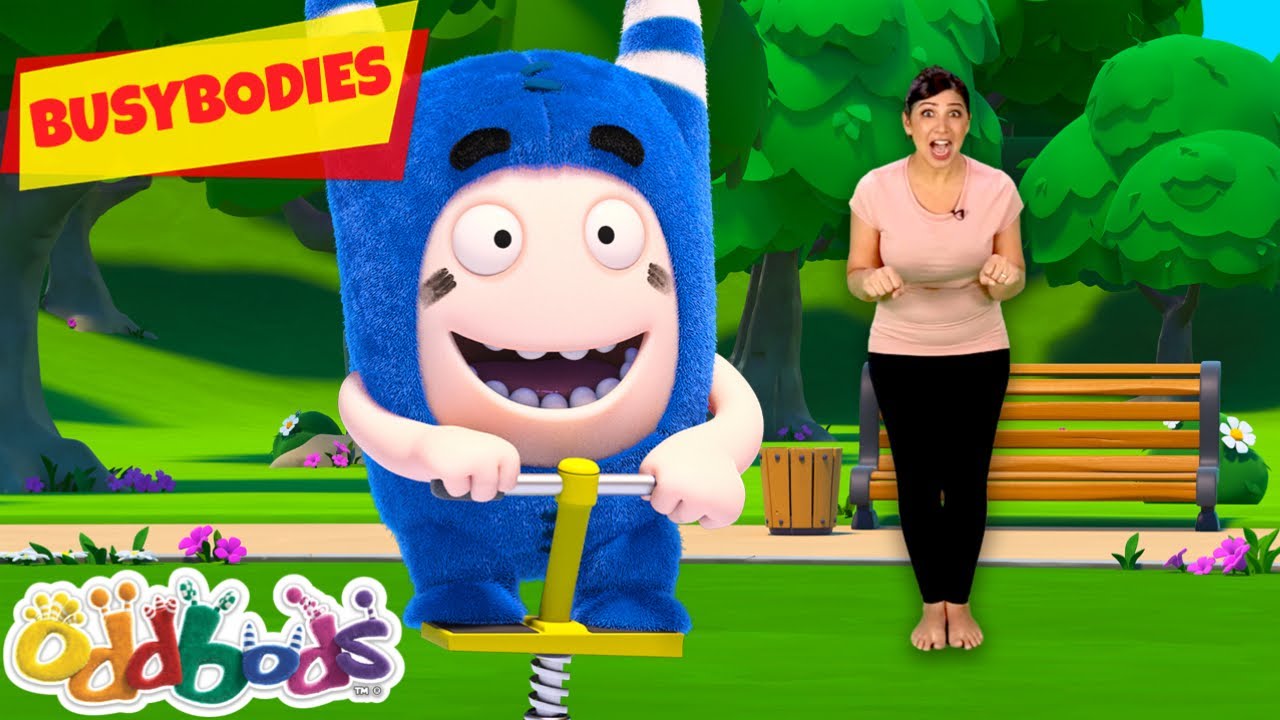 Run & Hop At The Park | Oddbods Busybodies | Exercise for kids - YouTube
