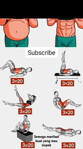 Latihan untuk otot perut bagi pemula #homegym #workout - YouTube