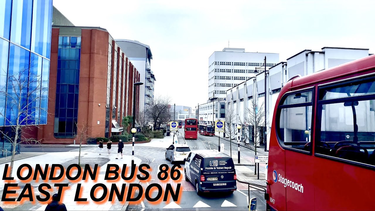 London Bus Rides 🇬🇧 Route 86 🚍 Stratford Bus Station To Romford Station ...