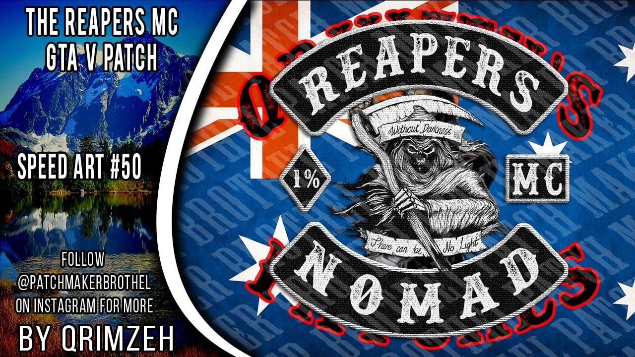 The Reapers MC (GTA V) Patch Speedart #50 | By Qrimzeh - YouTube