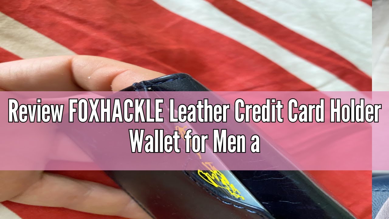 Review FOXHACKLE Leather Credit Card Holder Wallet for Men and Women ...