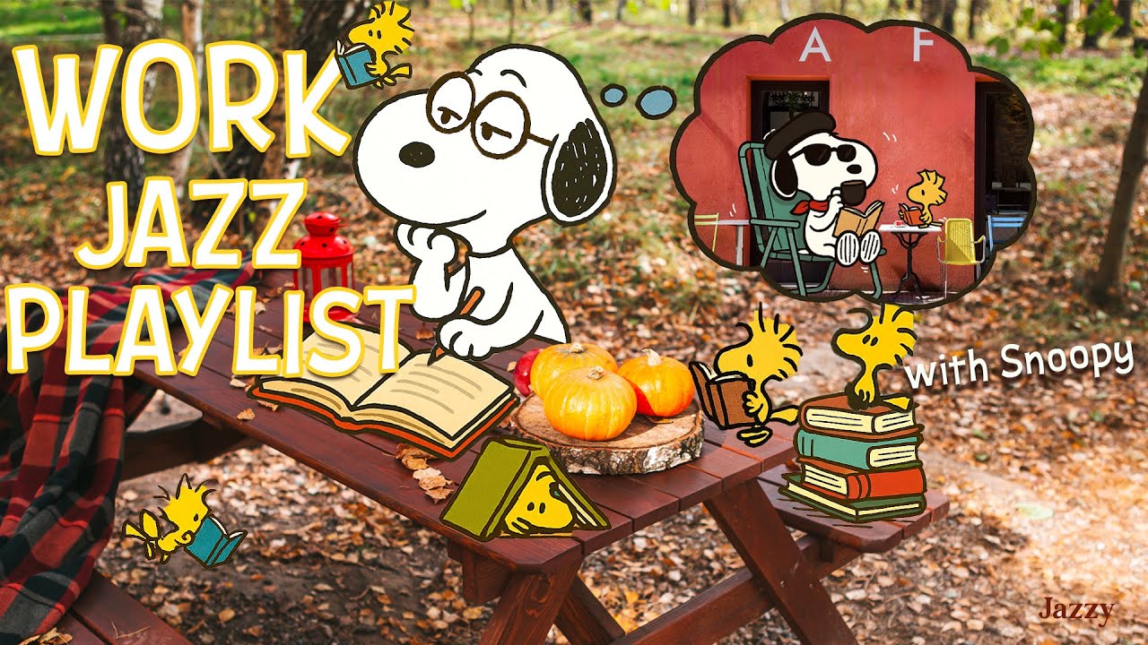 Morning Mood with Snoopy ️ | Cozy Work Jazz to Boost Your Focus by ...