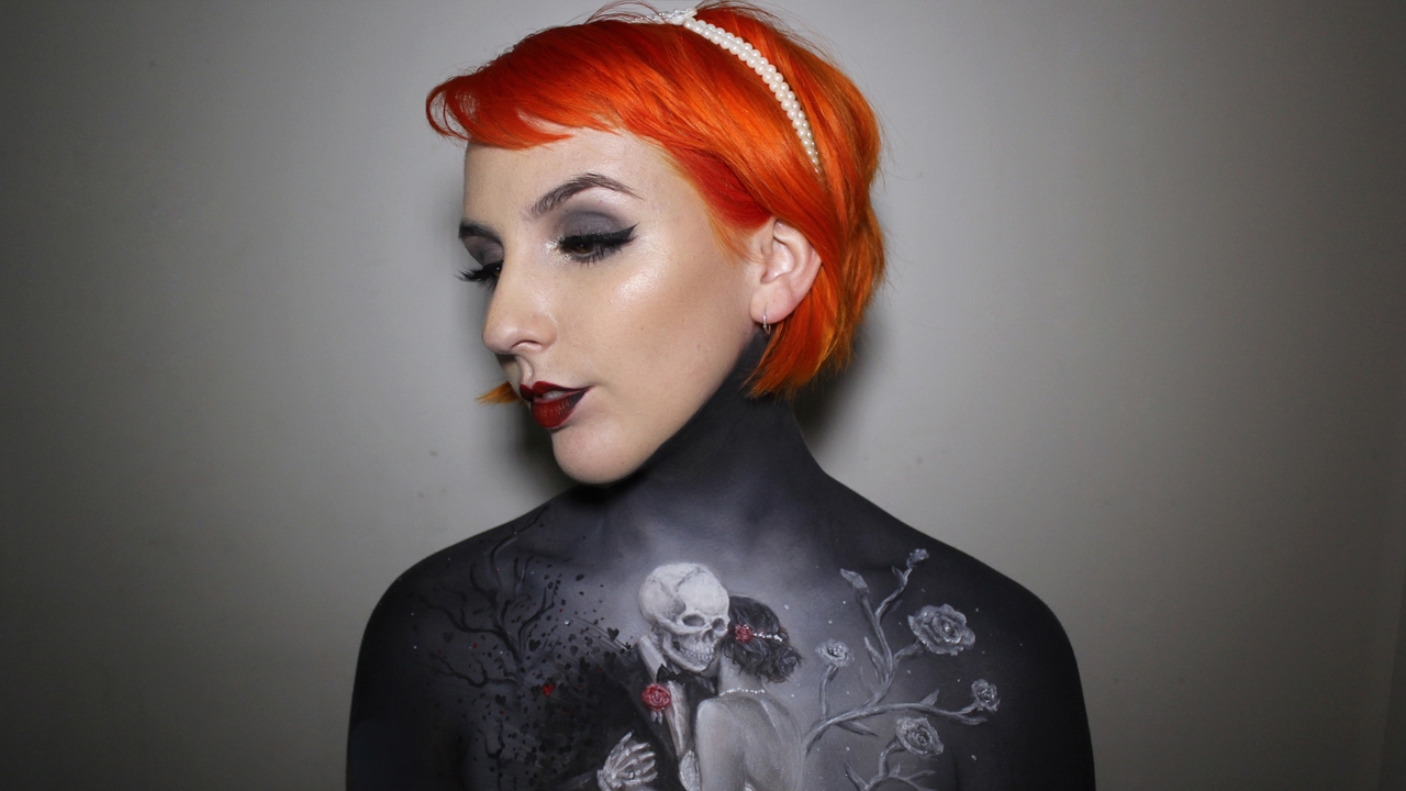 Death Do Us Part Body Paint Timelapse - YouTube