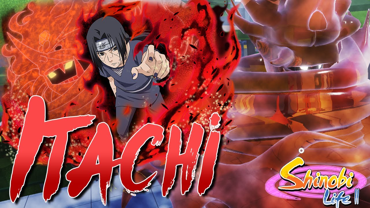[2 NEW CODES] Max Leveled Itachi's Sharingan Showcase! | Shinobi Life 2 ...