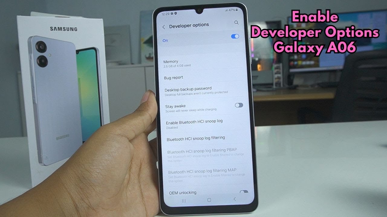 How To Enable Developer Options On Samsung Galaxy A06 - YouTube