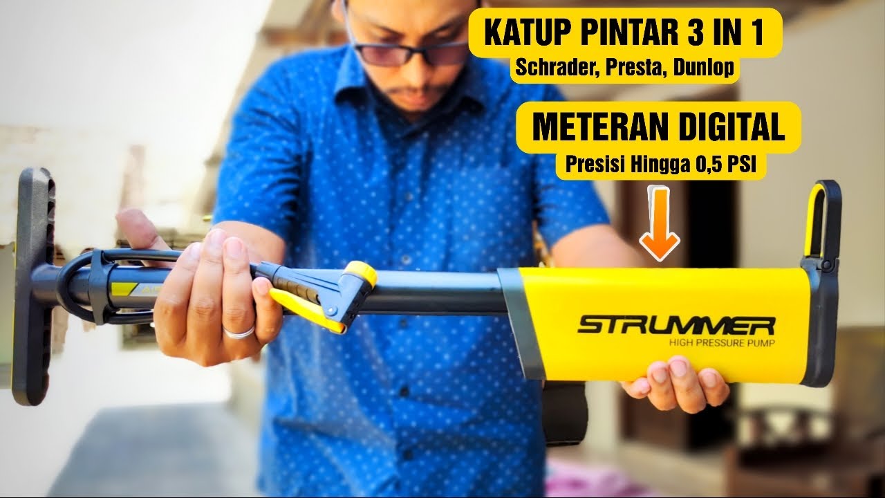 Pompa Sepeda Paling Keren Saat Ini? Review Pompa Digital Strummer ...