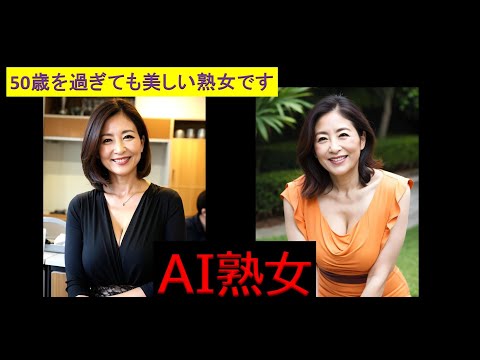 AI mature woman Older Japanese Women over 50 NO11【50歳を超えた美しい熟女達】#AI画像　＃美しい熟女
