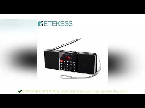 Retekess TR602 Radio Portable Radios Am Fm Rechargeable Bluetooth ...