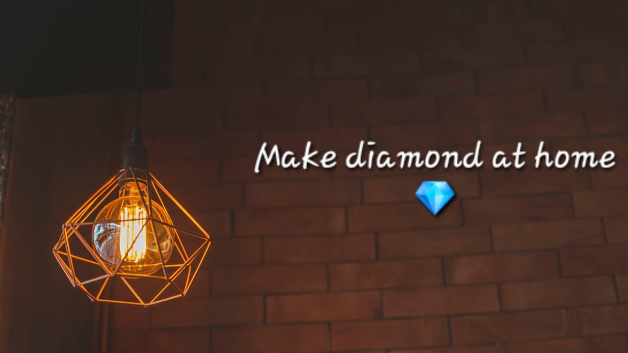 How to Create Diamond at Home? 🤑 - YouTube