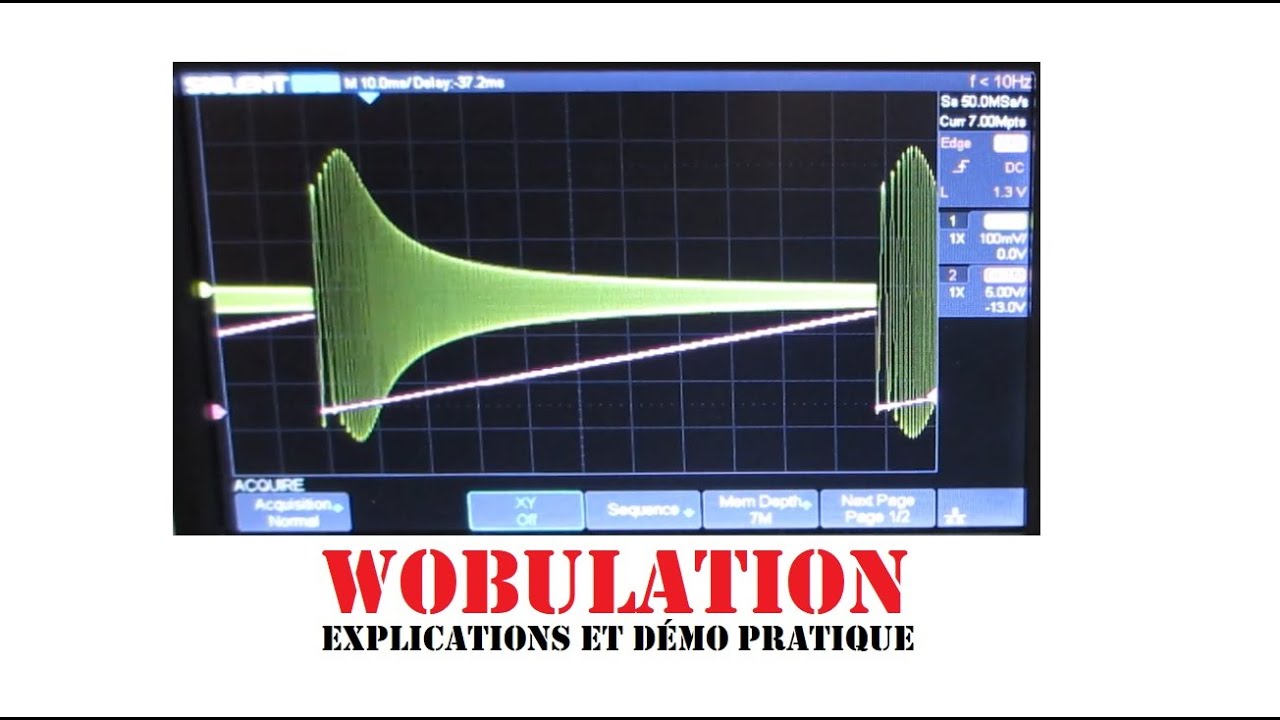 Cyrob Géné Story 10 : Wobulation, démo avec FG507 et JDS6600 - YouTube