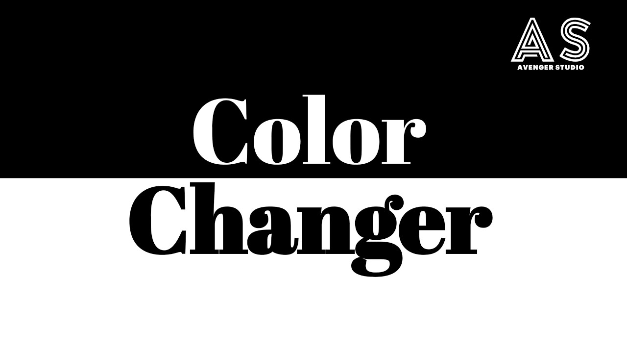 Invert Color Text Animation in After Effects. - YouTube