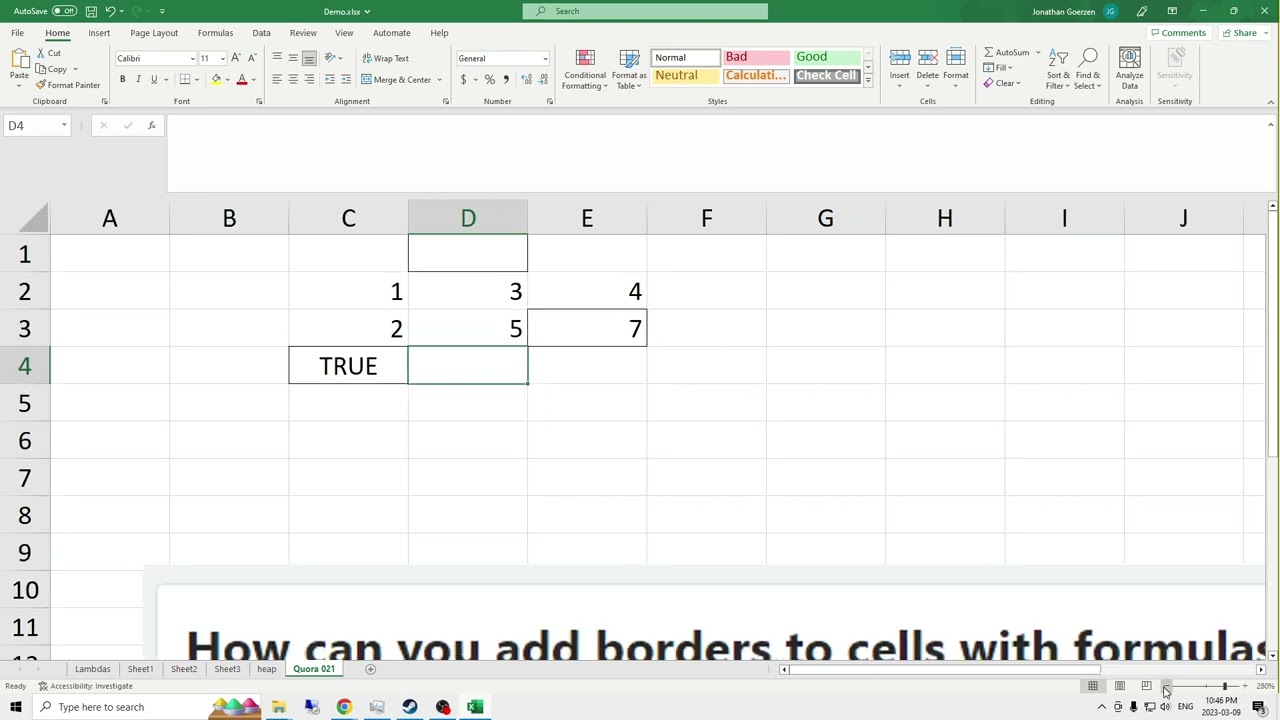 Quora 021 How Can You Add Borders To Cells With Formulas In Excel Quora 021 How Can You Add Borders To Cells With Formulas In Excel
