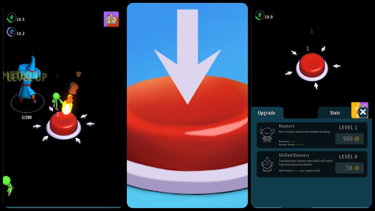 Green button: Press the button Game Gameplay Android Mobile - YouTube