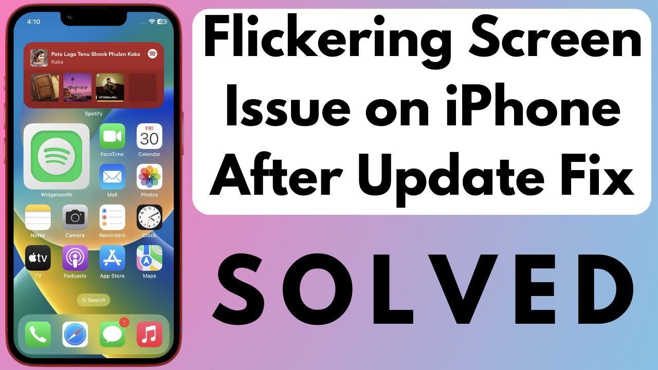 How To Fix Flickering Screen Issue On Iphone After Update Solved Mindovermetal English
