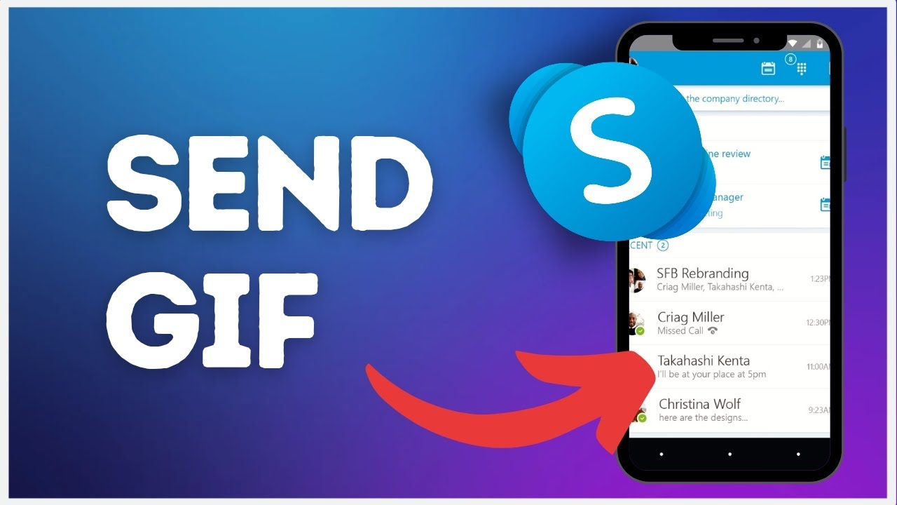 How to send GIF on Skype? - YouTube