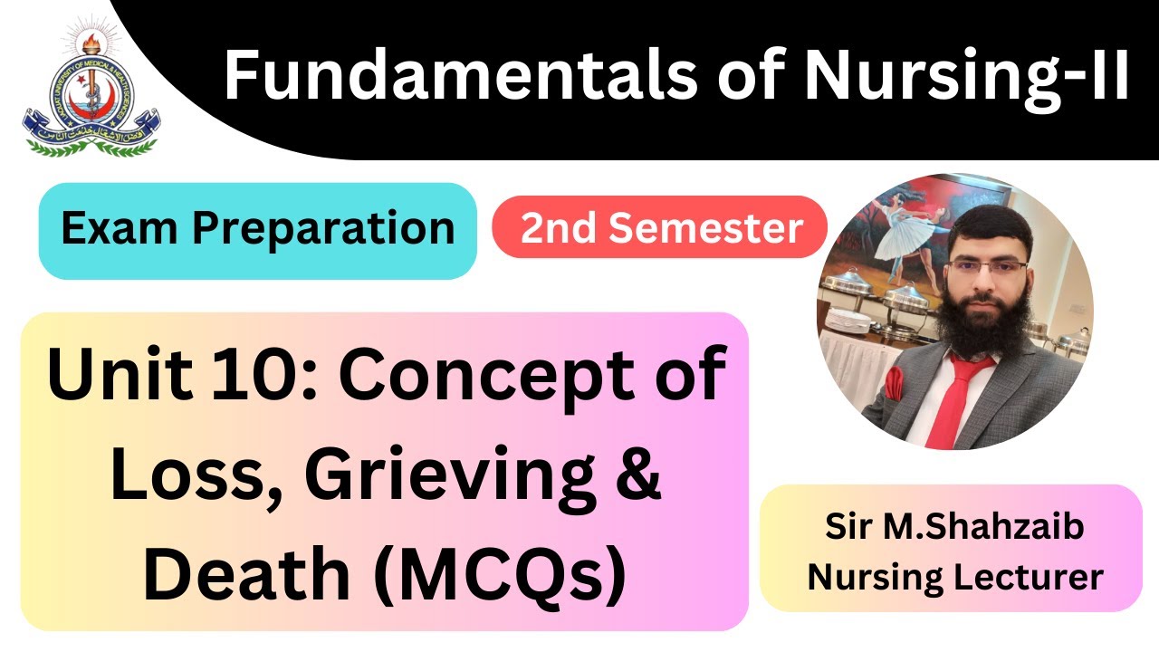 FON-II Unit: 10 Concept of Loss, Grieving & Death (MCQs) For Exam ...