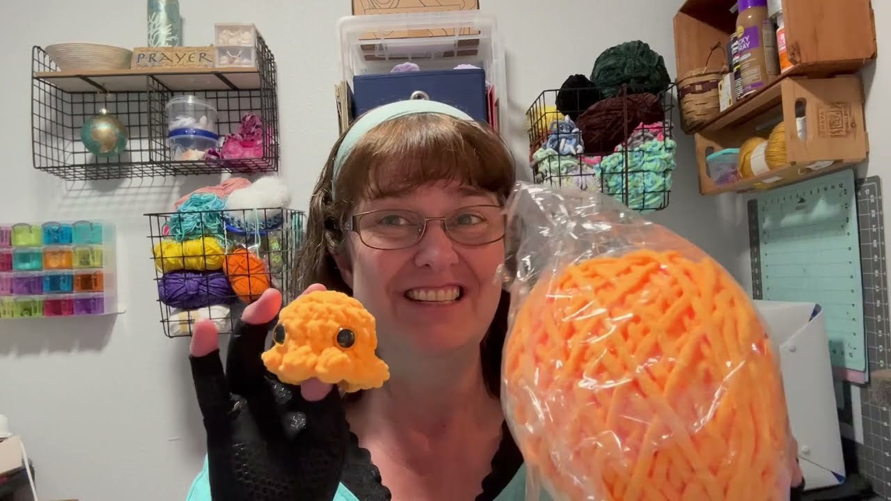 Temu yarn and finding time to crochet when you work full time. - YouTube