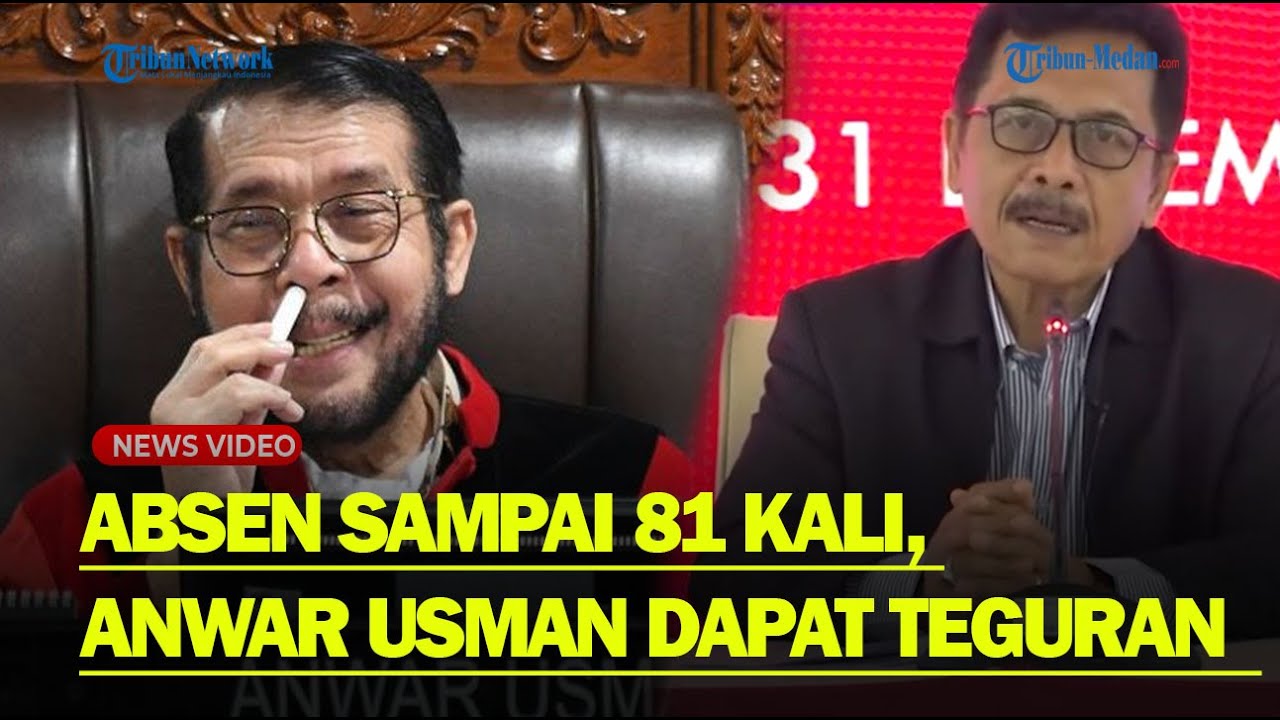 PAMAN GIBRAN Anwar Usman Dapat Teguran, Usai Tak Hadiri Sidang Sebanyak ...